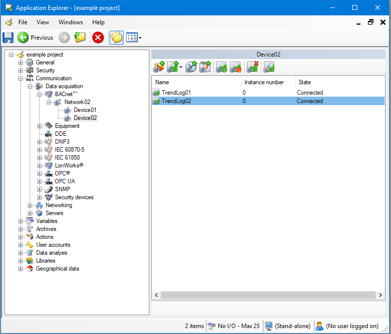 How To Configure PcVue To Retrieve BACnet Trend Records