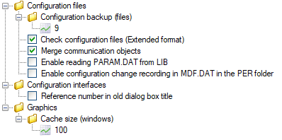 Miscellaneous settings