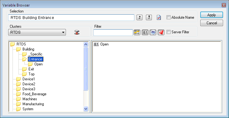 Overview of the Variable Browser