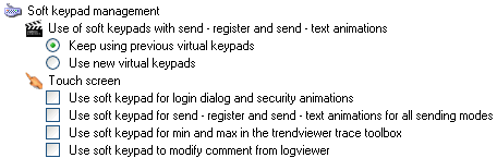 Soft keypad management