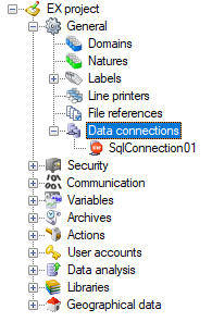 Managing Data Connections in the Application Explorer