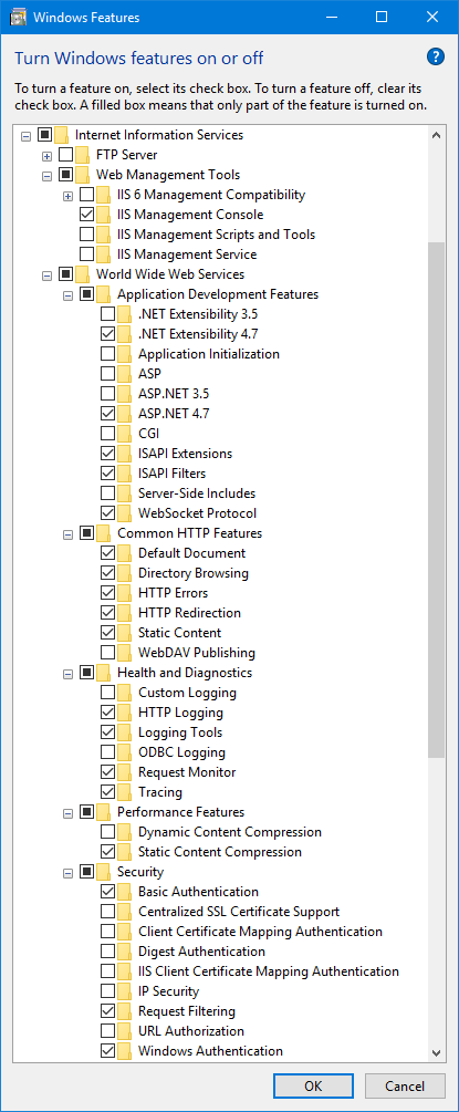 How To Install Iis Web Server And Select The Required Features