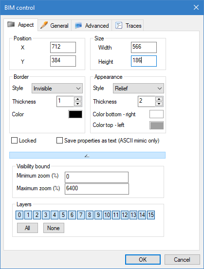 How to configure the BIM control