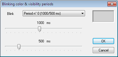 Selecting a blinking color
