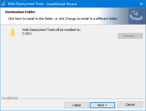 Installing the Web Deployment Tools