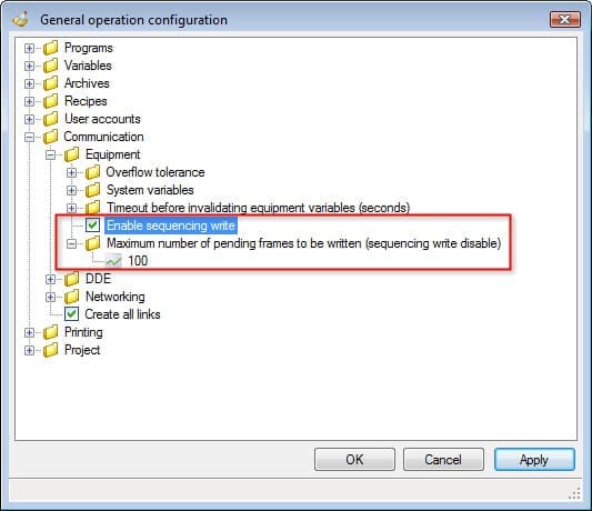 How to diagnose a bottleneck of Write requests - PcVue PcVue