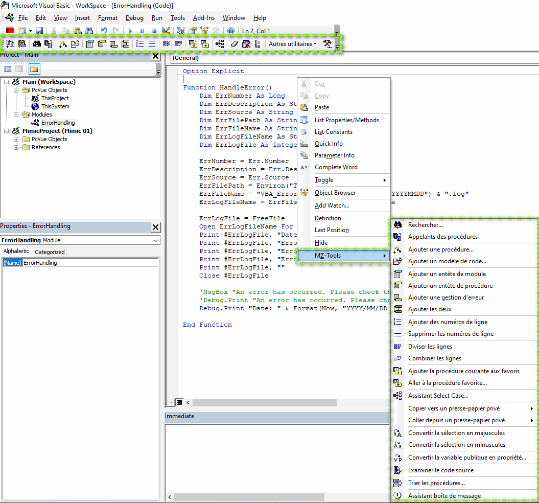 Adding a plug-in to VBA - PcVue PcVue