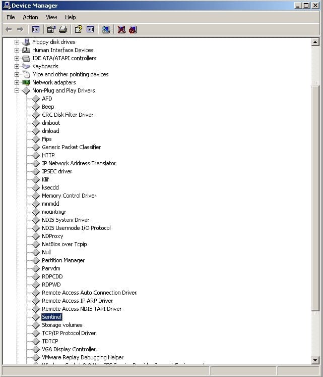 Sentinel driver issue at Windows startup - PcVue PcVue