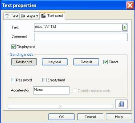 Modify a text attribute of a variable using a standard animation - PcVue PcVue