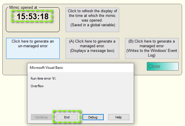 VBA Error Handling Project - PcVue PcVue