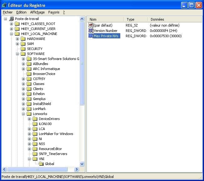Lonworks Increase Limits Of Network Variables Nvs Pcvue Pcvue