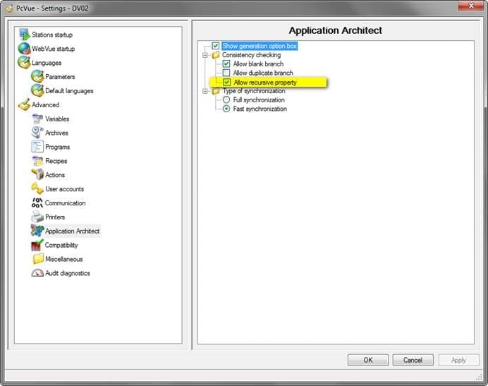 How To Configure Mapping Using Application Architect Pcvue Pcvue 7055