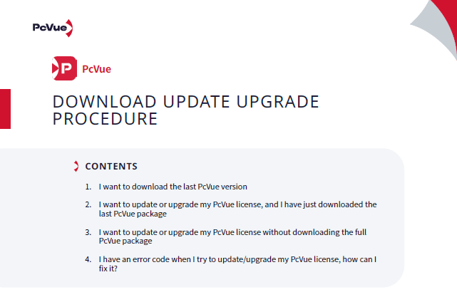 Download procedure for PcVue 16 - PcVue PcVue