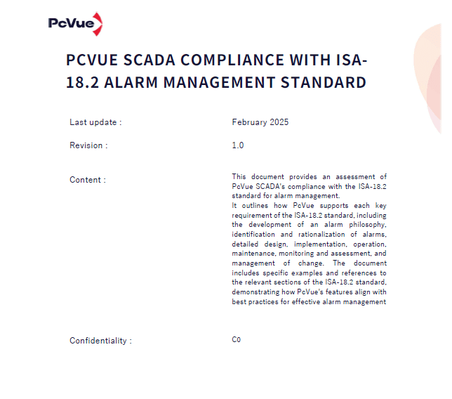 PcVue SCADA COMPLIANCE WITH ISA-18.2 ALARM MANAGEMENT STANDARD - PcVue ...